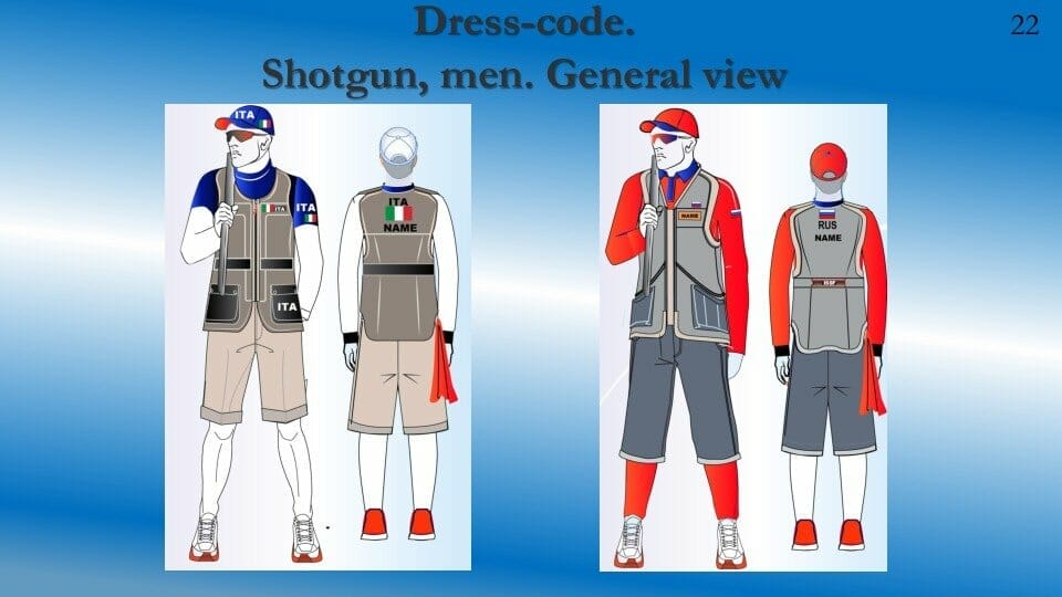 Proposals for ISSF Pistol Dress Code Concept